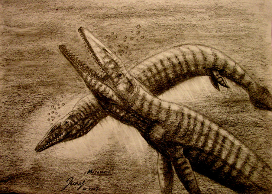 Mosasaurs by TysKaS on DeviantArt