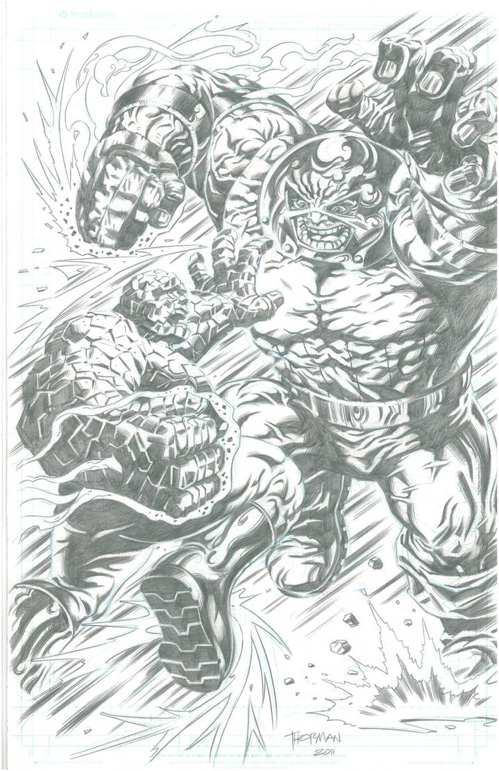 Thing Vsjuggernaut By 777thorman On Deviantart