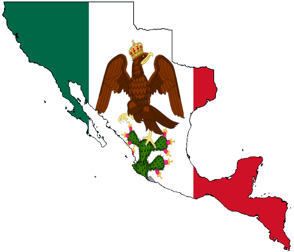 Flag Map Of The First Mexican Empire By Republicofniger On Deviantart