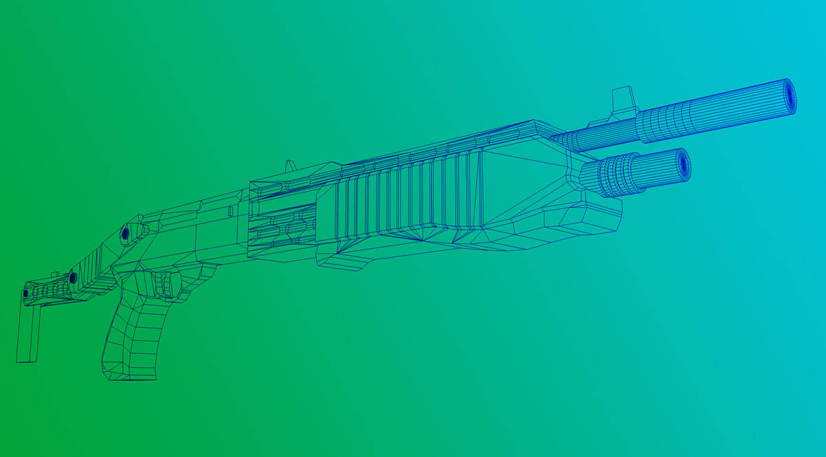 Spas-12 Model Wireframe by LukeGamerN5 on DeviantArt