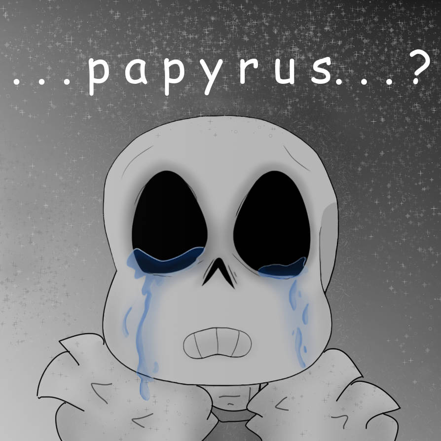 Sans Crying By Bu7itrefused On Deviantart