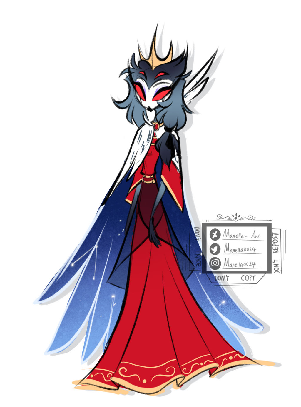 Princess Stolas Helluva Boss By Manella Art On Deviantart