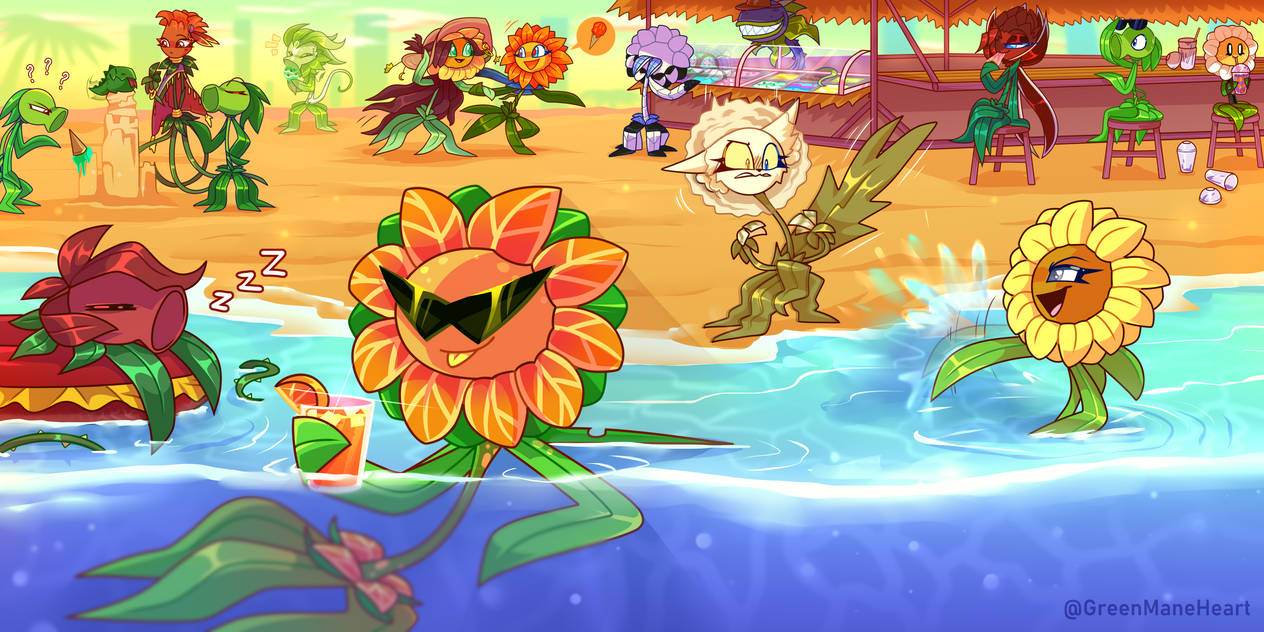 Its Summer Pvz Oc By Greenmaneheart On Deviantart