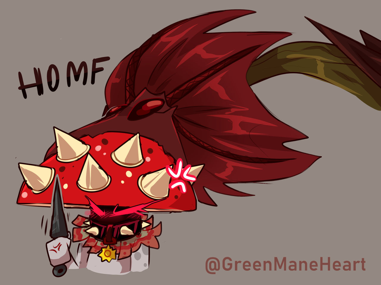 Nom Nom The Mushroom Pvz Oc By Greenmaneheart On Deviantart