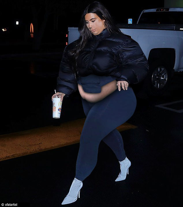 Bbw Kim Kardashian Request By Xfatartist On Deviantart