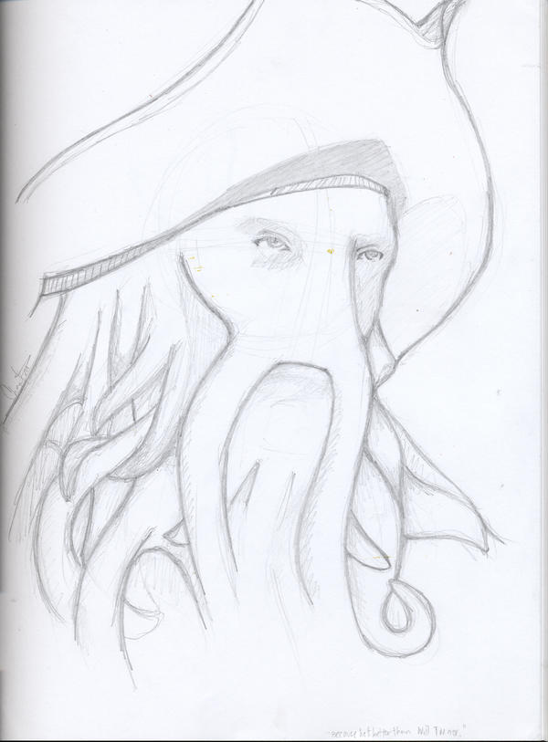 Davy Jones_sketch by xlazylegatox on DeviantArt