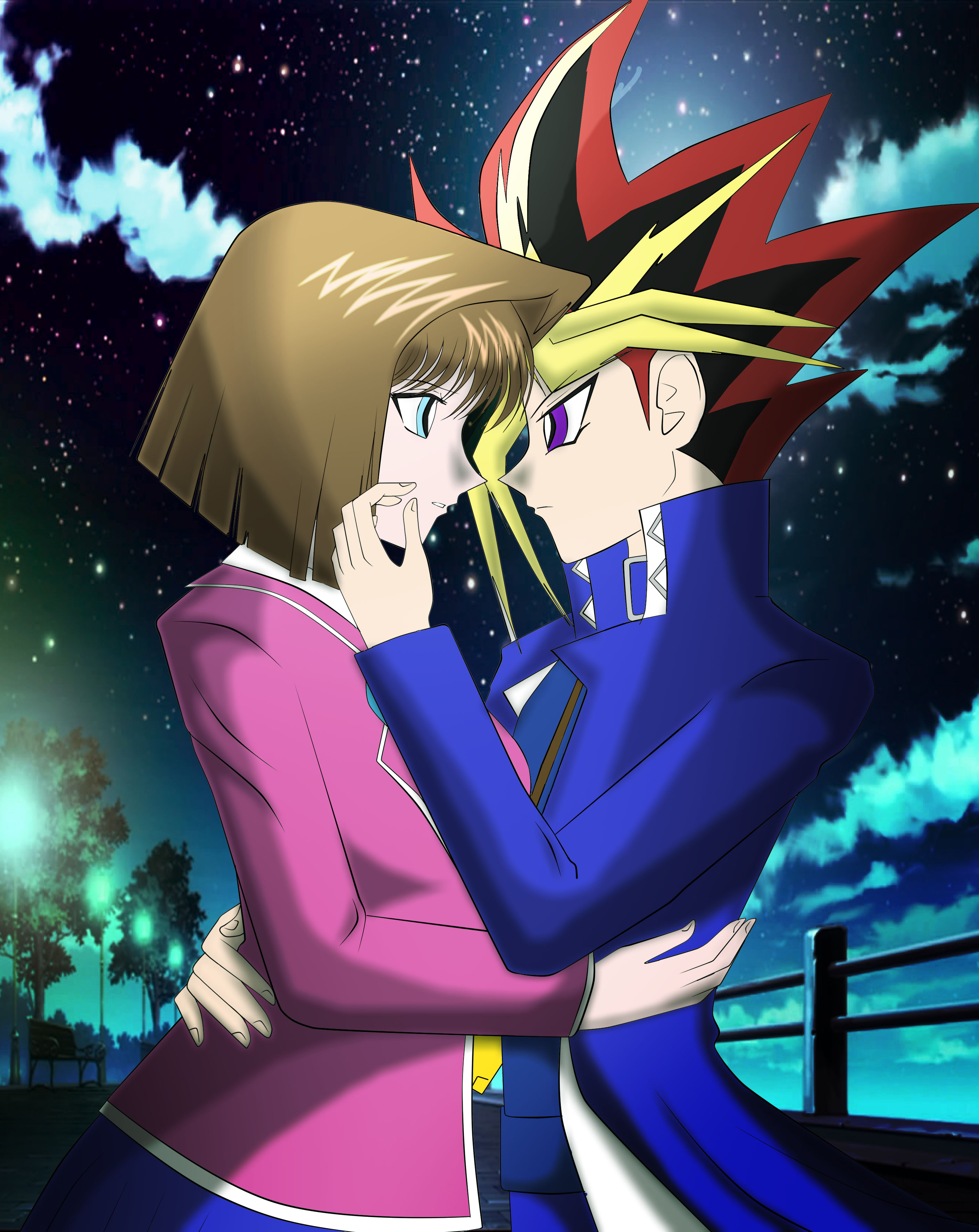 Yami Yugi And Tea Gardner By Ferrlm On Deviantart