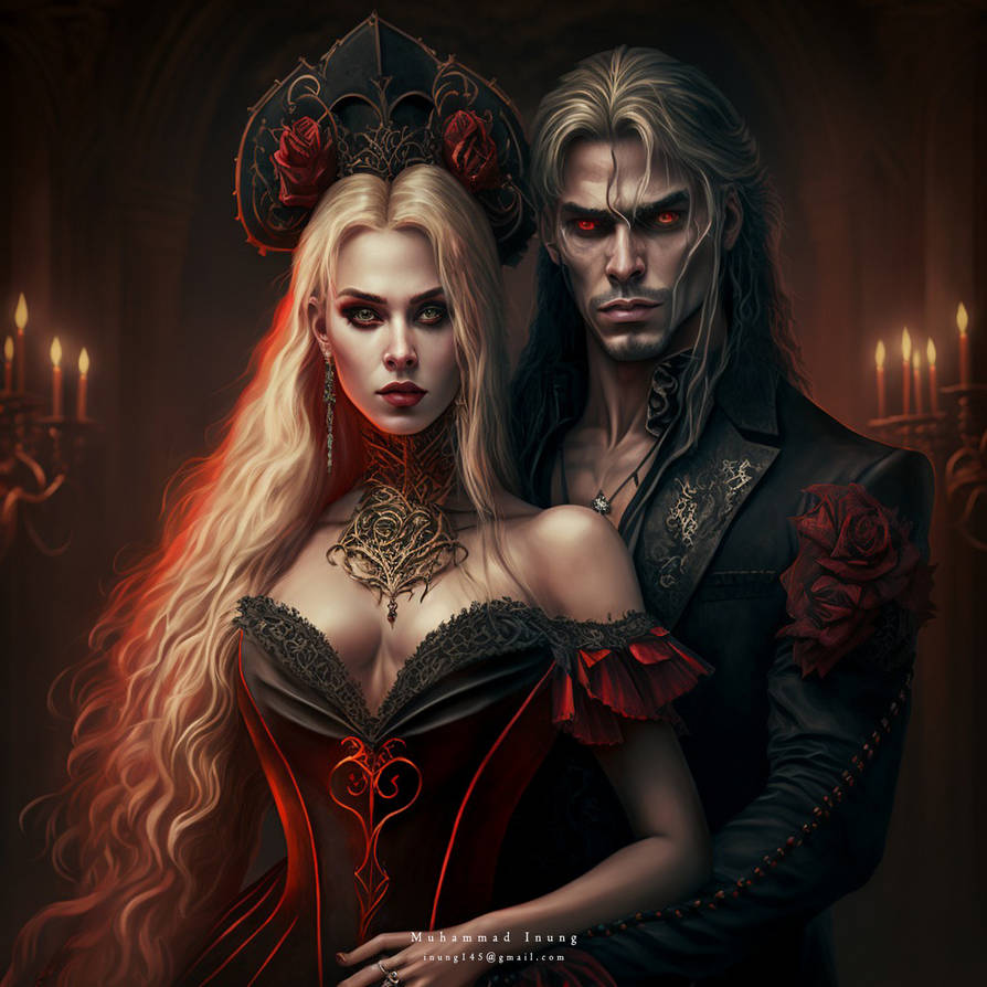 Vampire Couple by inung48 on DeviantArt Vampire Couple by inung48 on DeviantArt