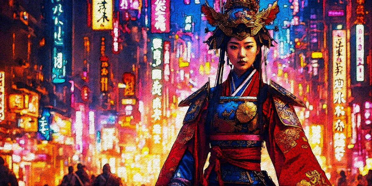 Geisha Cyberpunk By Krissdel On Deviantart
