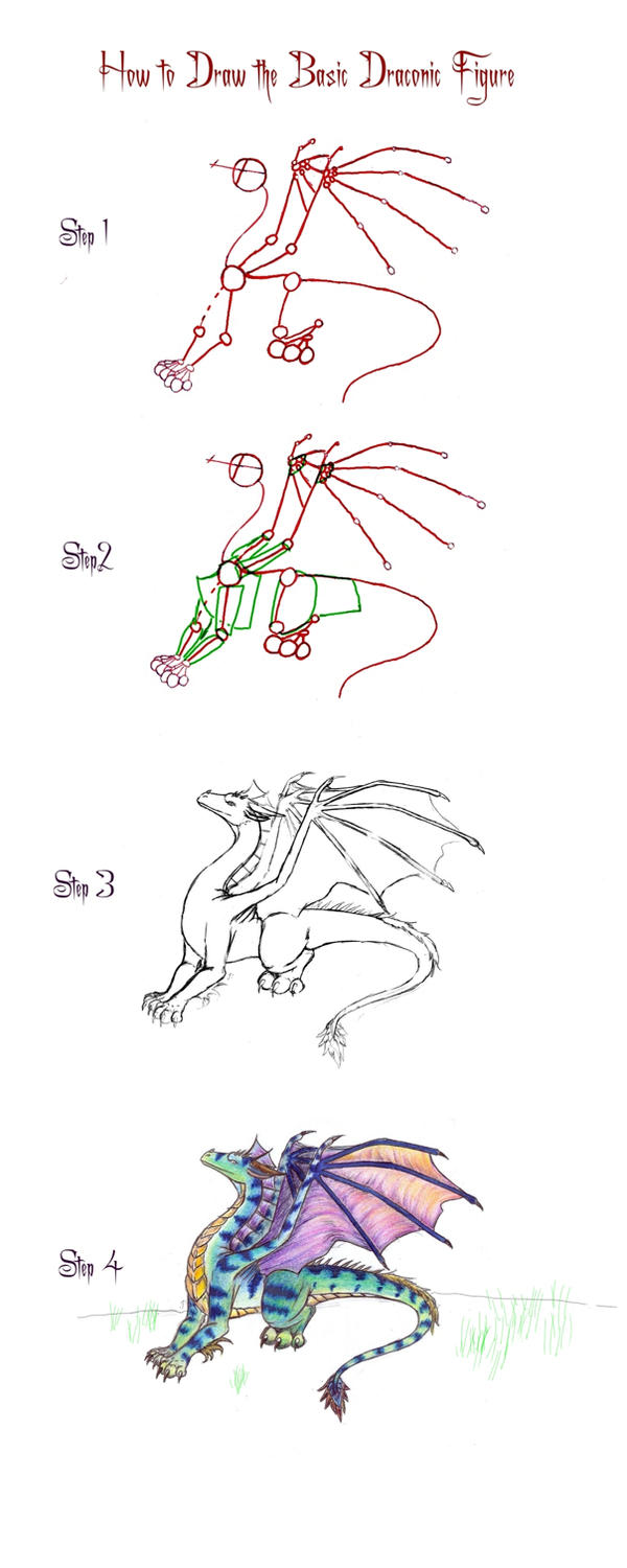 how to draw a dragon deviantart