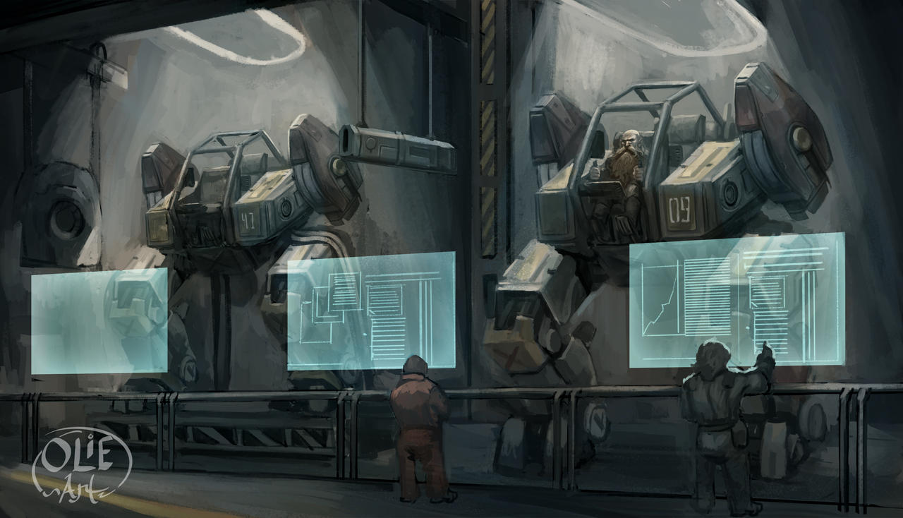Dwarven Mech Hangar By Olieart On Deviantart