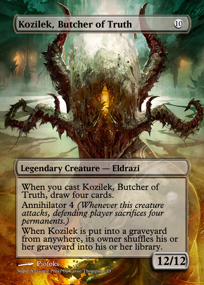 Kozilek, Butcher of Truth by Itsfish3 on DeviantArt Kozilek, Butcher of Truth by Itsfish3 on DeviantArt