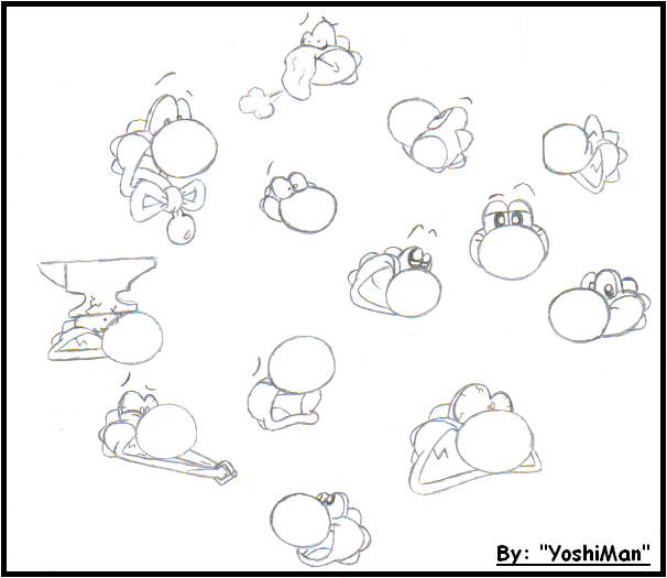 Yoshi faces by YoshiMan1118 on DeviantArt