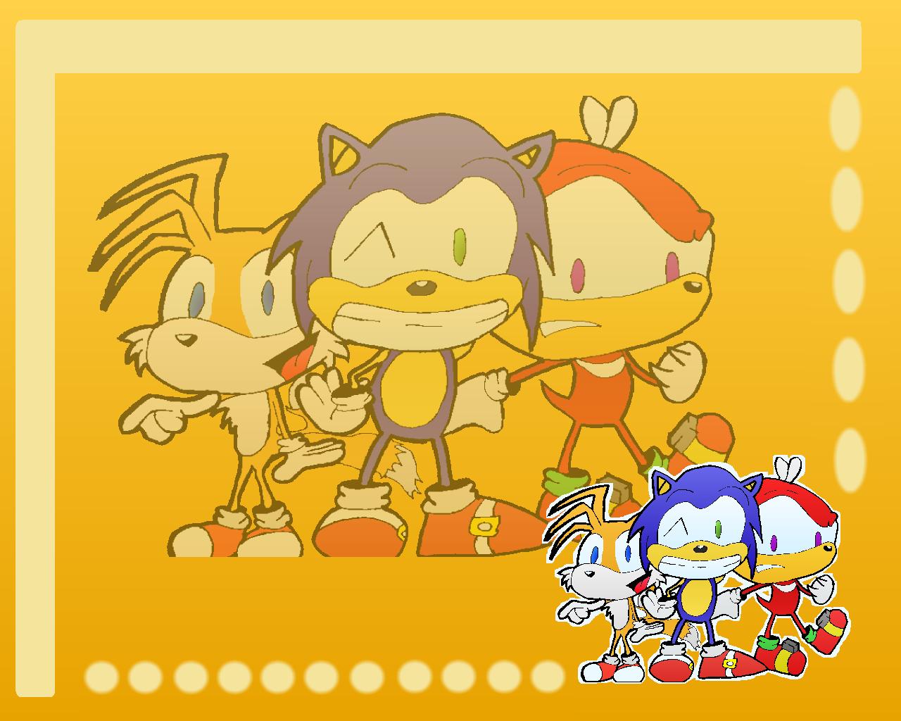 Sonic chibi wallpaper by MisterChris0123 on DeviantArt