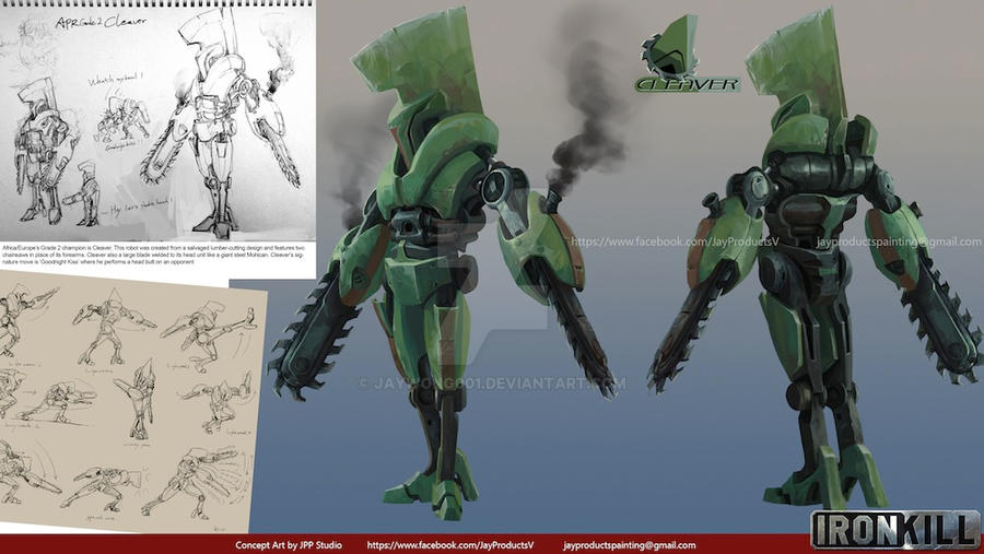 Ironkill App Game Artwork -- The robot Cleaver by Jaywong001 on DeviantArt Ironkill App Game Artwork -- The robot Cleaver by Jaywong001 on DeviantArt