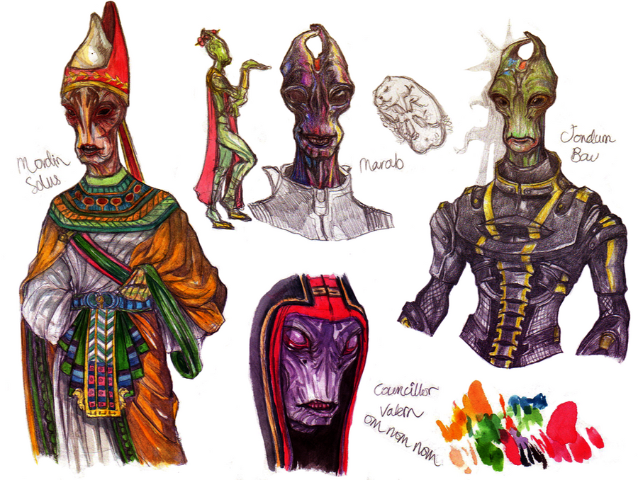 Mass Effect Salarians 2 By Hariamu On Deviantart