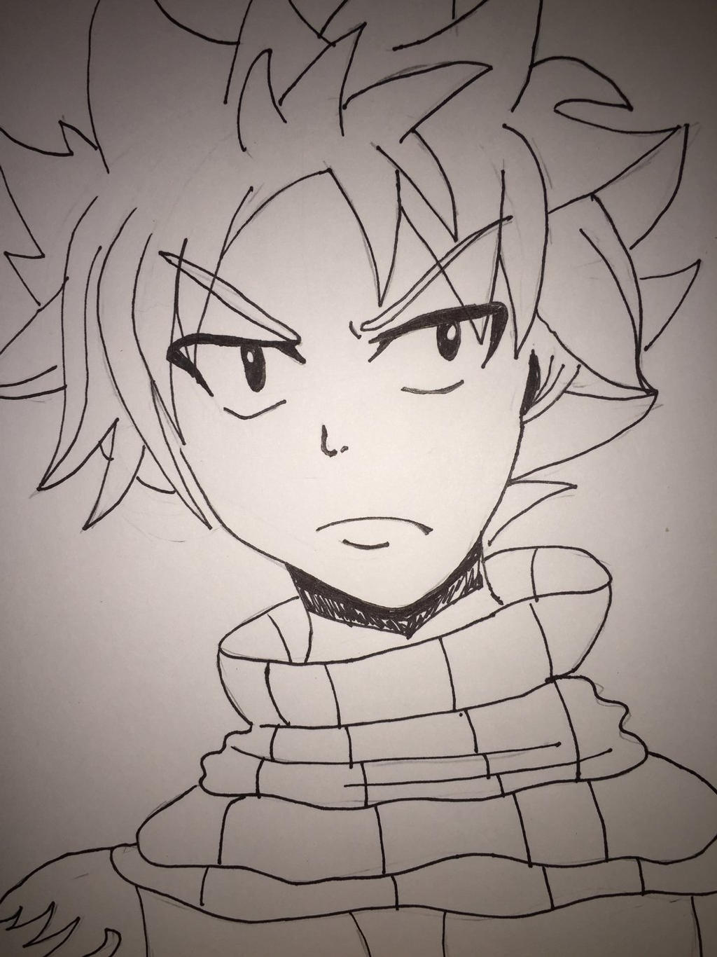 Nastu Dragneel Line Art Fan Art By Lizzylue11 On Deviantart