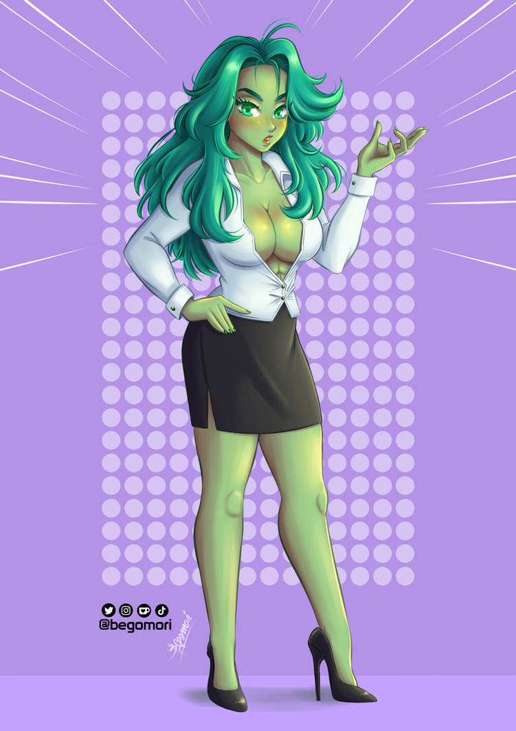 She Hulk Commission By Begomoriart On Deviantart
