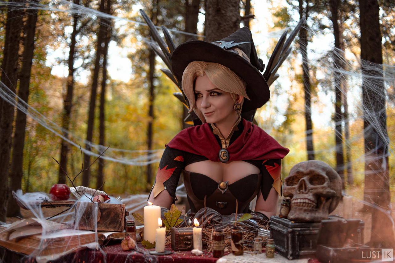 Mercy Overwatch Witch Cosplay Blizzard By Agflower On Deviantart