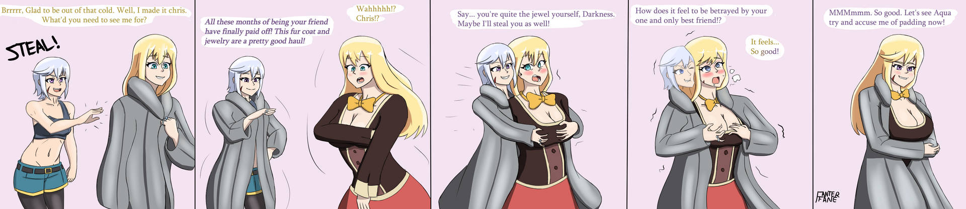 Konosuba - Eat The Rich (Commission) by FanterFane on DeviantArt Konosuba - Eat The Rich (Commission) by FanterFane on DeviantArt