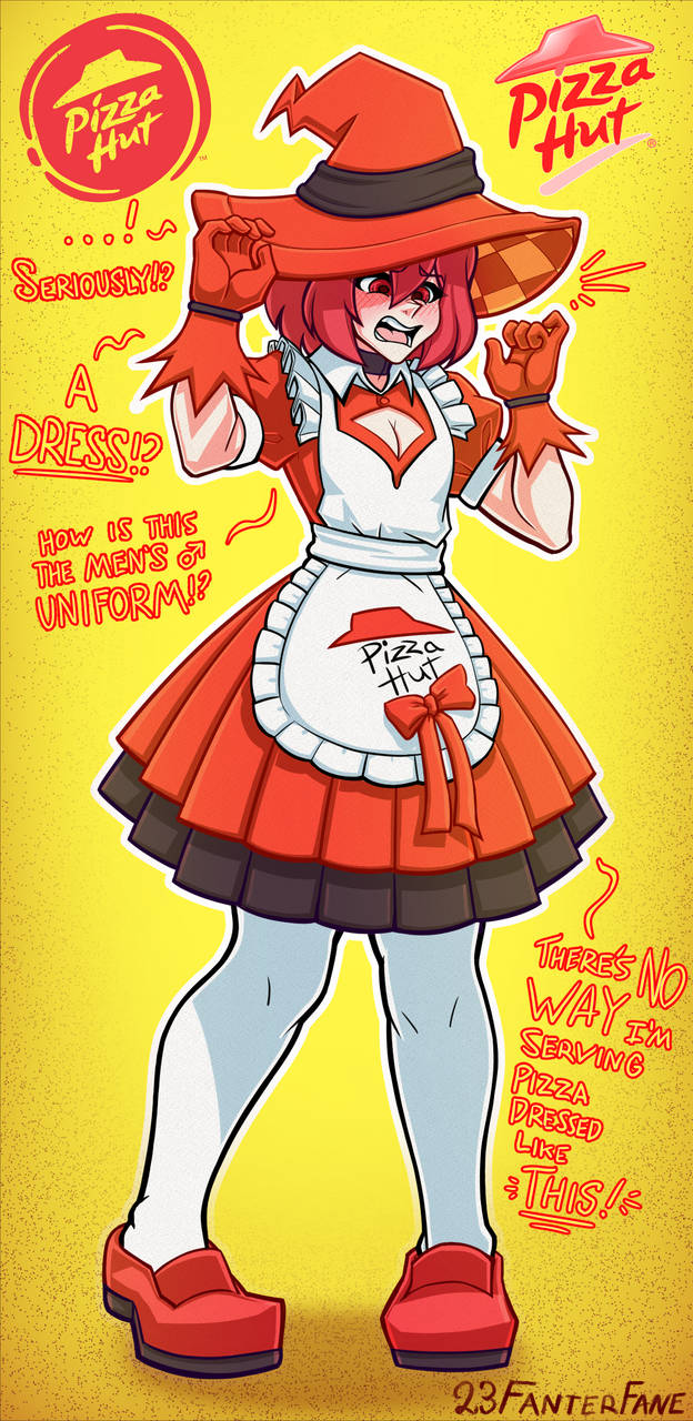 Pizzahut Parlormaid! (SFW Commission) by FanterFane on DeviantArt Pizzahut Parlormaid! (SFW Commission) by FanterFane on DeviantArt