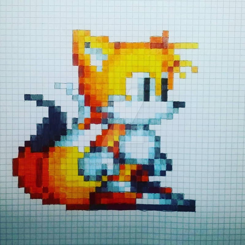Tails Pixel Art By Axelander222 On Deviantart