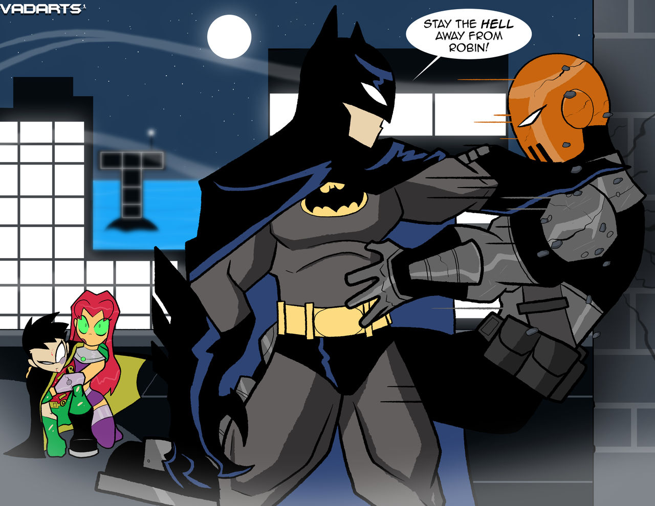 The Batman Vs Slade By Vadarts On Deviantart