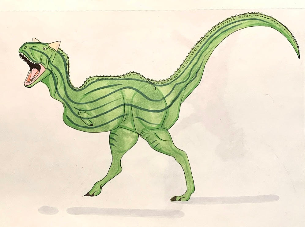 Carnotaurus Draw Dinovember Day 18 By Princessmarianna On Deviantart
