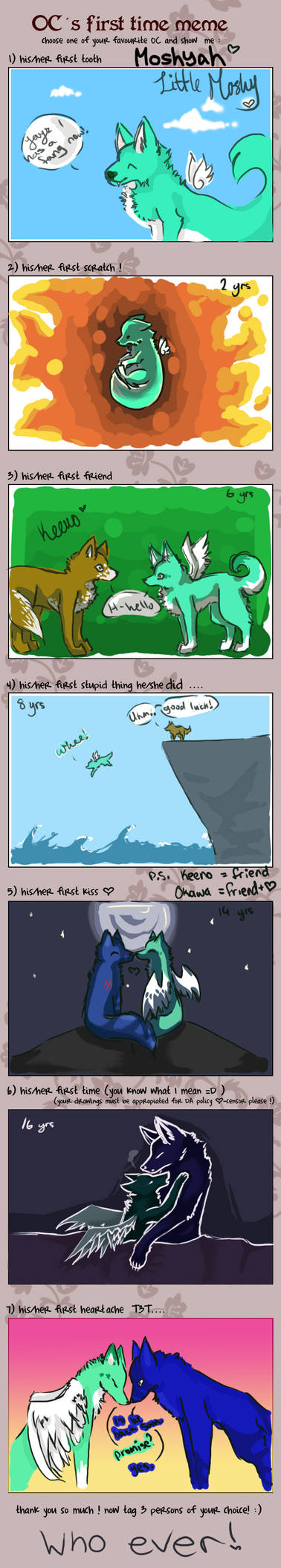 First Time Meme By Moshyahcelestial On Deviantart