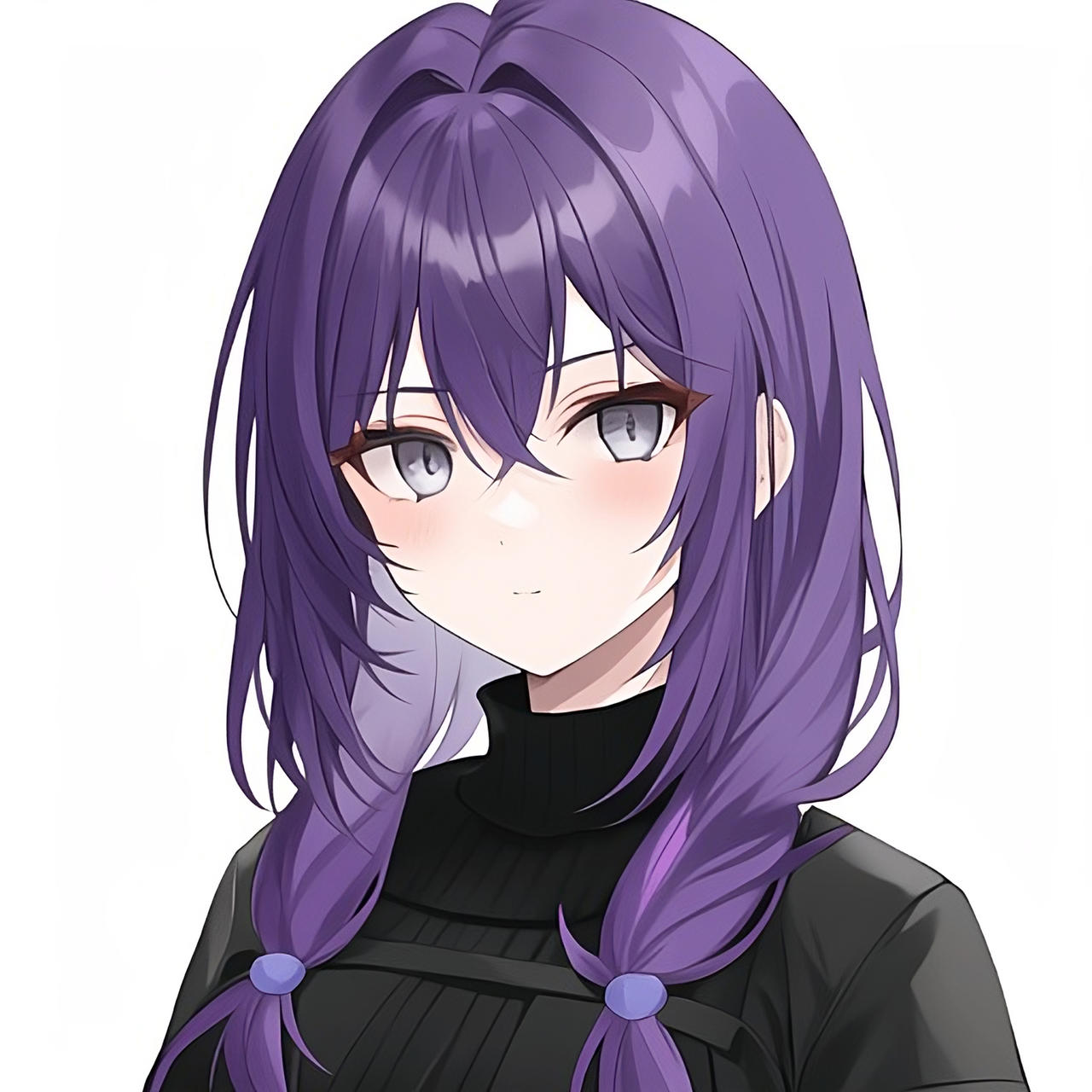 Girl With Purple Hair By Krzychumen On Deviantart