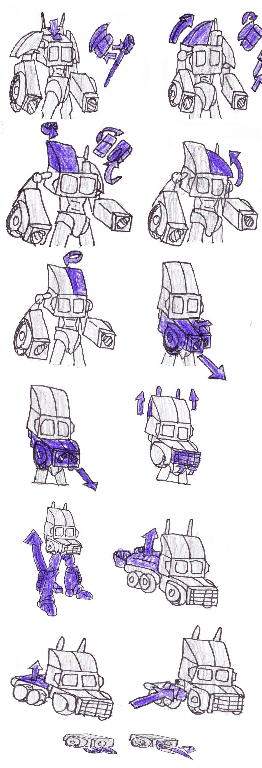 Optimus Prime Redesign Toy Instructions By Crazygfan On Deviantart