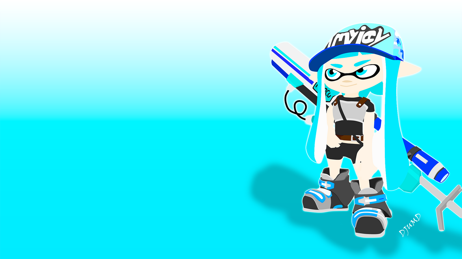 Splatoon - Inkling girl with E-liter 3K Scope by DJUMD on DeviantArt Splatoon - Inkling girl with E-liter 3K Scope by DJUMD on DeviantArt