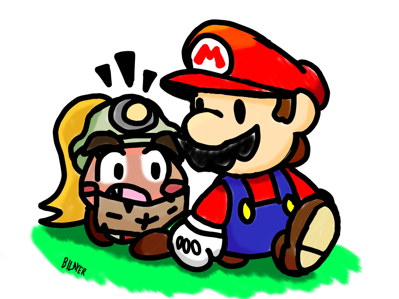 Paper Mario And Goombella By Bilayer64 On Deviantart