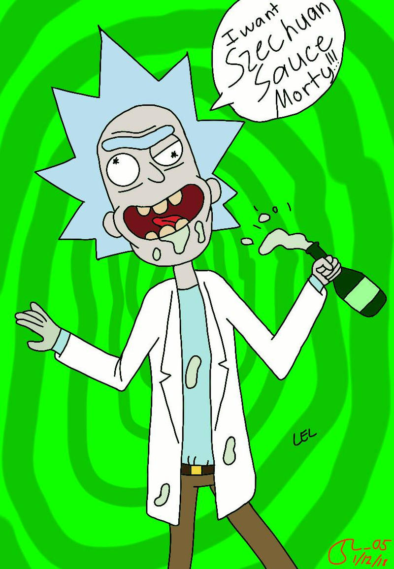 Rick And Morty Drunk Rick By Lightific On Deviantart