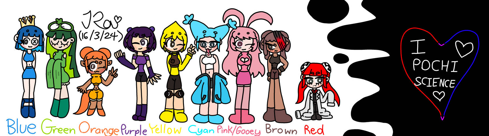 Pochi Science Laboratory Rainbow Girlfriends By Tanraeann123 On Deviantart