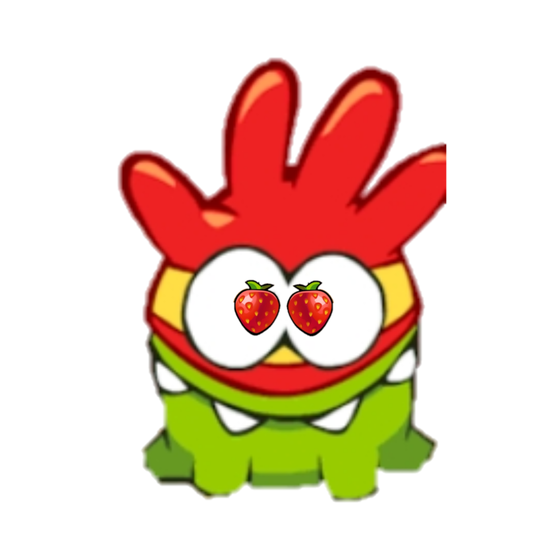 Super Om Nom With Strawberry Eyes By Omnomauttp On Deviantart