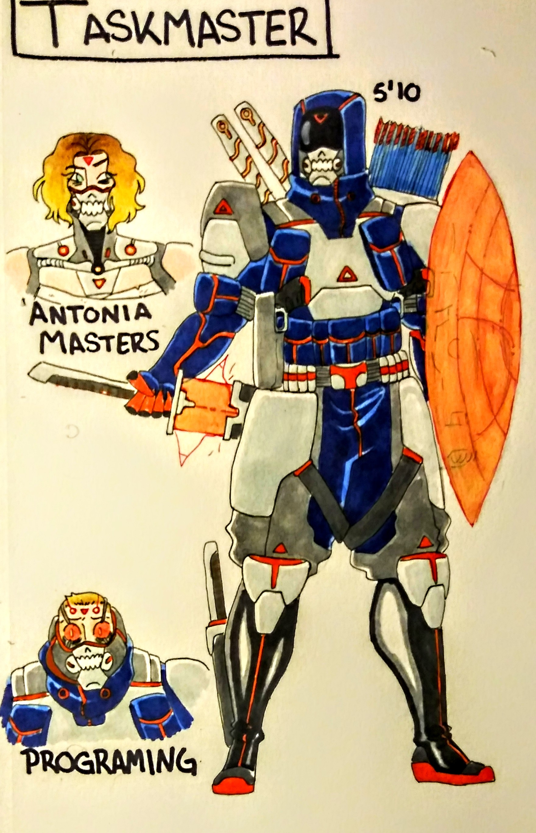 Taskmaster Redesign by Oni18064 on DeviantArt Taskmaster Redesign by Oni18064 on DeviantArt