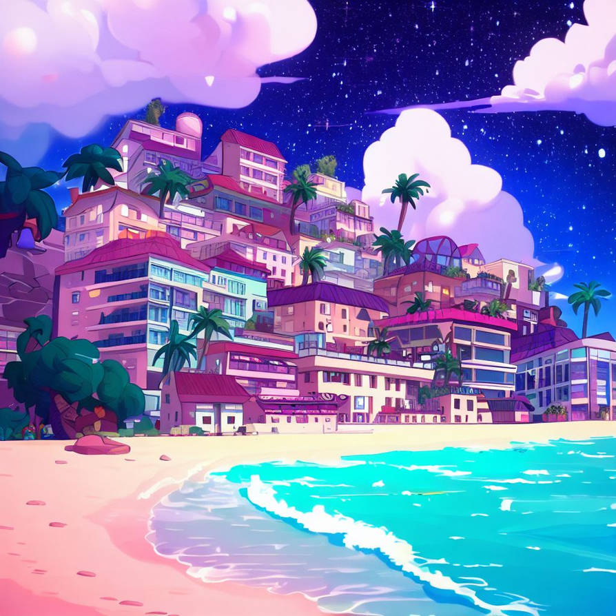 Beach City Steven Universe But In Space By Beemo547 On Deviantart