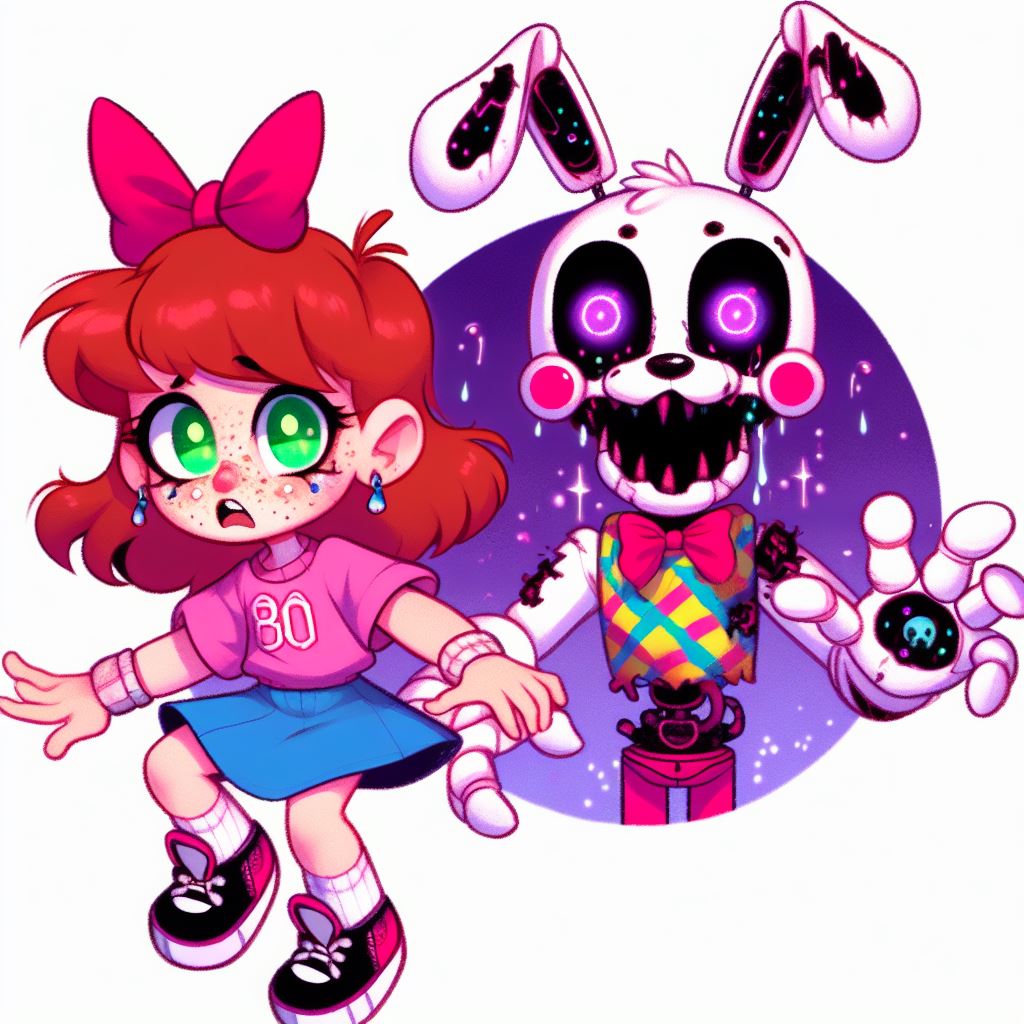 Benny The Bunny And Elizabeth Afton Run Fnaf 2 By Princessstarfirefly