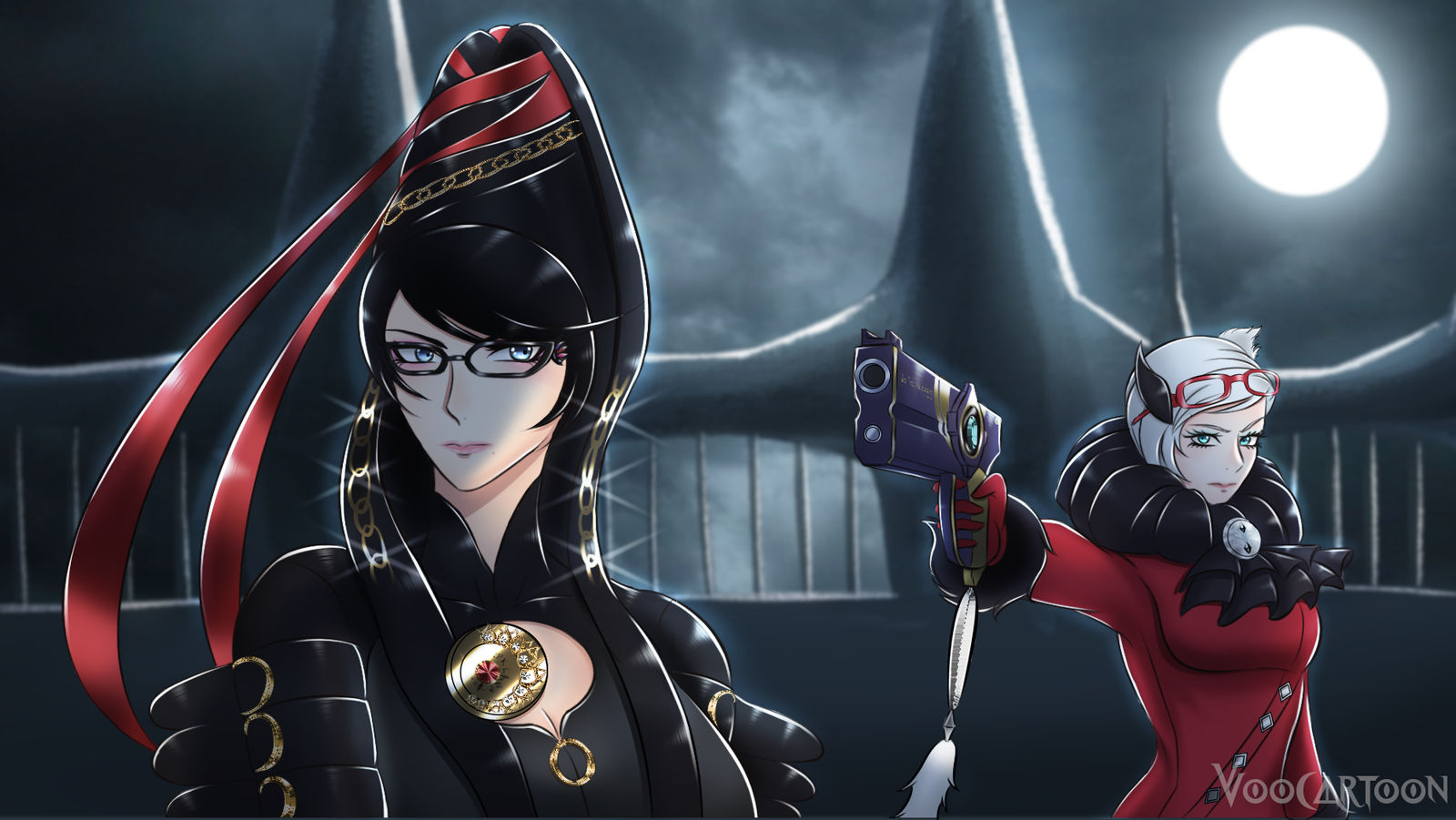 Bayonetta 1 Bayonetta Vs Jeanne By Voocartoon On Deviantart