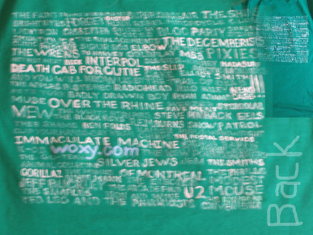 Woxy.com bands shirt back by MaxmmFunk on DeviantArt