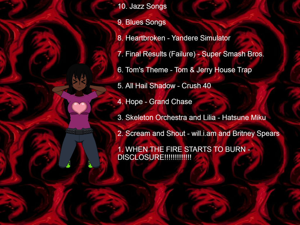 My Top 10 Least Favorite Songs by CSpringer205 on DeviantArt My Top 10 Least Favorite Songs by CSpringer205 on DeviantArt