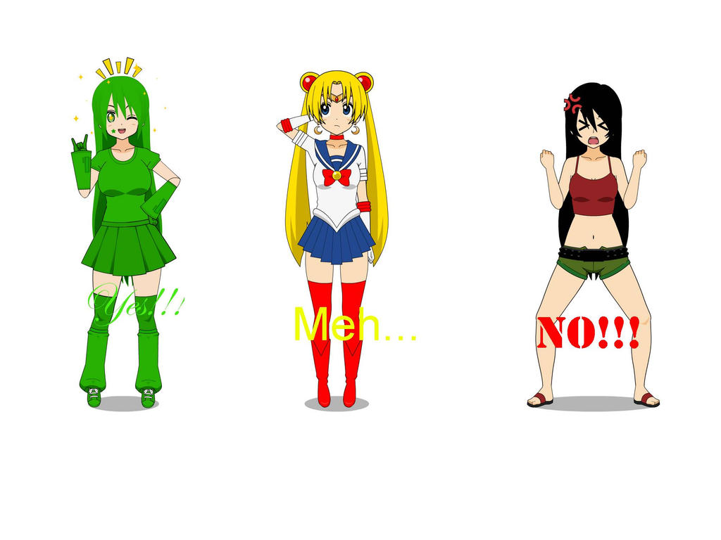 My Yes, Meh, No List (Female Edition) by CSpringer205 on DeviantArt My Yes, Meh, No List (Female Edition) by CSpringer205 on DeviantArt