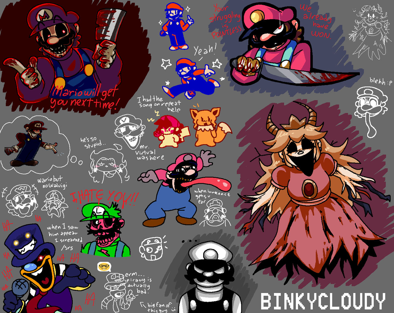 Mario's Madness doodle canvas by BinkyCloudy on DeviantArt Mario's Madness doodle canvas by BinkyCloudy on DeviantArt