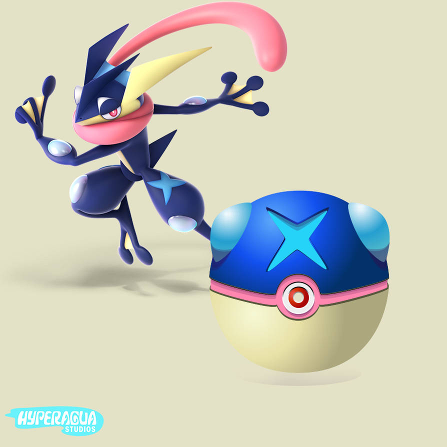 Greninja Ball By Hyperagua On Deviantart