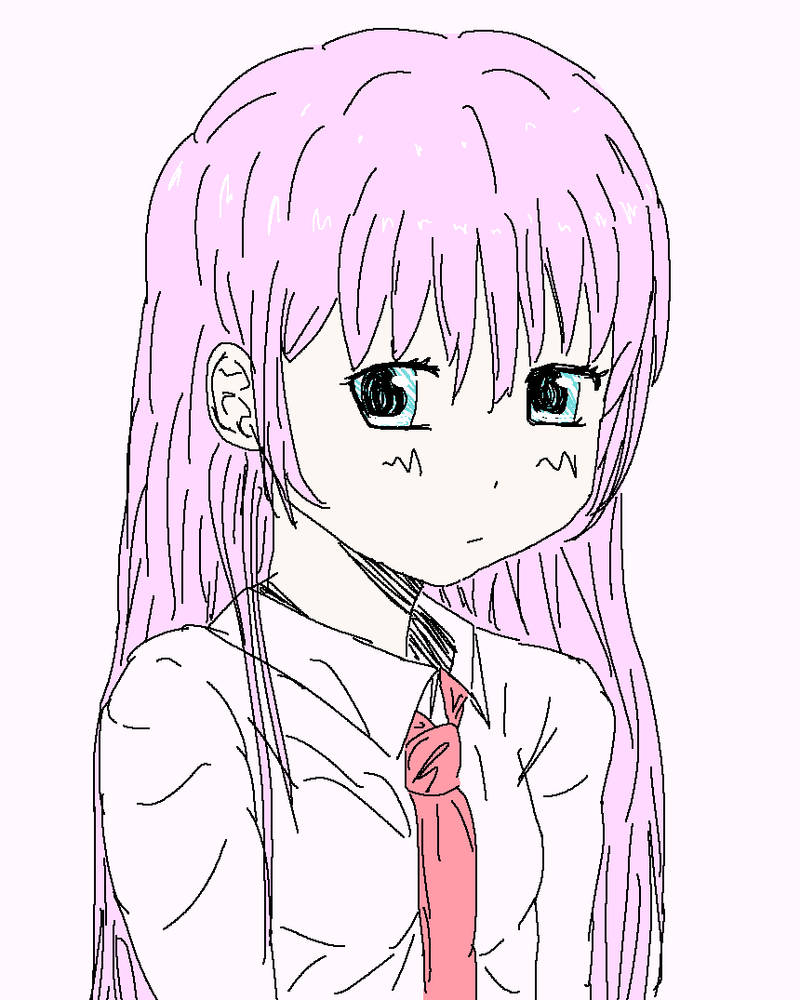 Pink Hair Girl By Ratakun On Deviantart