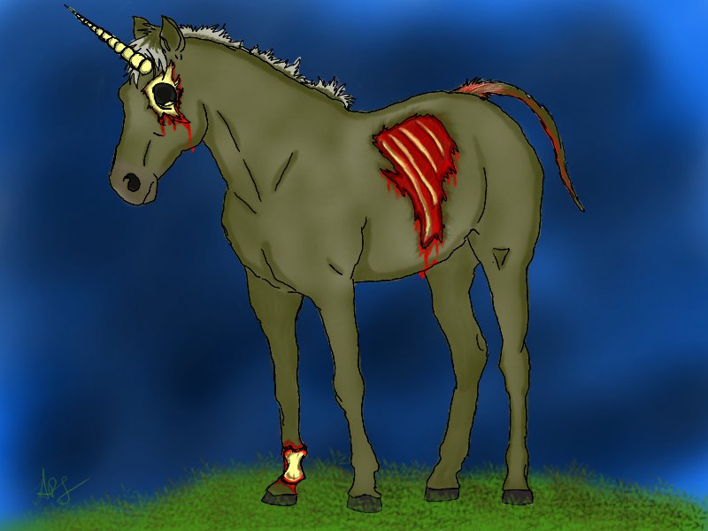 Zombie Unicorn By Xxkrazy Tacoxx On Deviantart