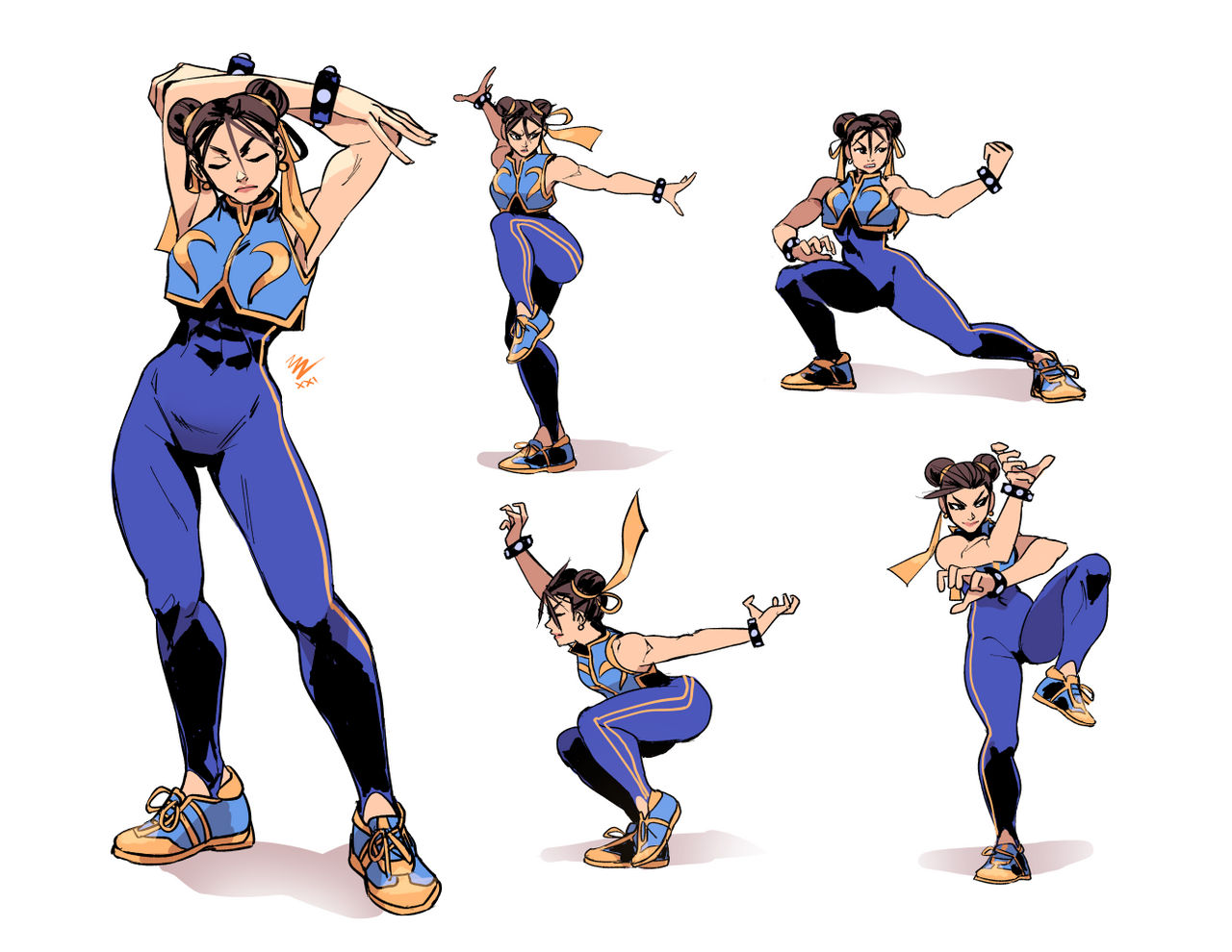 Chun Li Poses By Vashperado On Deviantart