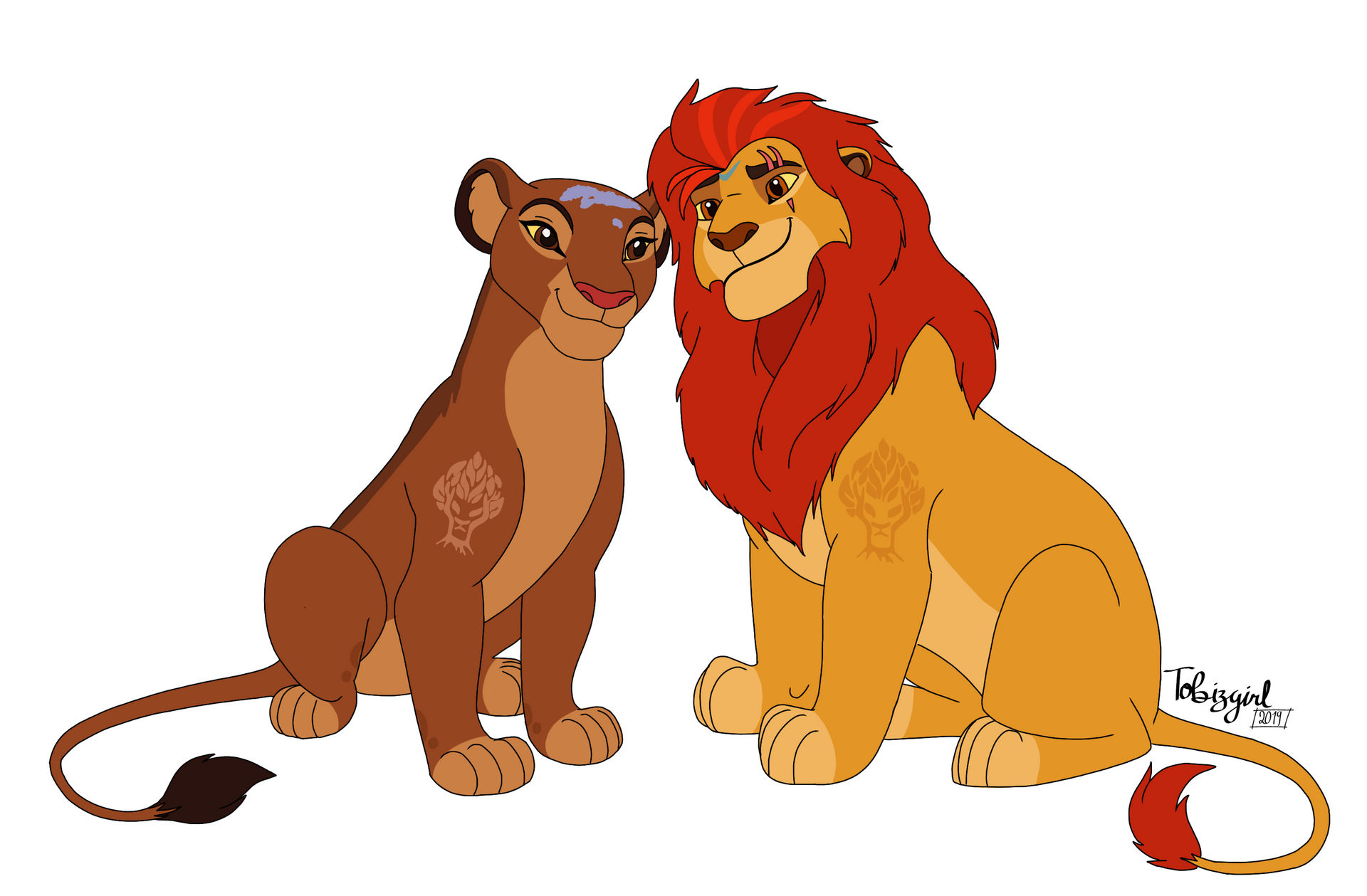 Kion and Rani by tobizgirl on DeviantArt Kion and Rani by tobizgirl on DeviantArt