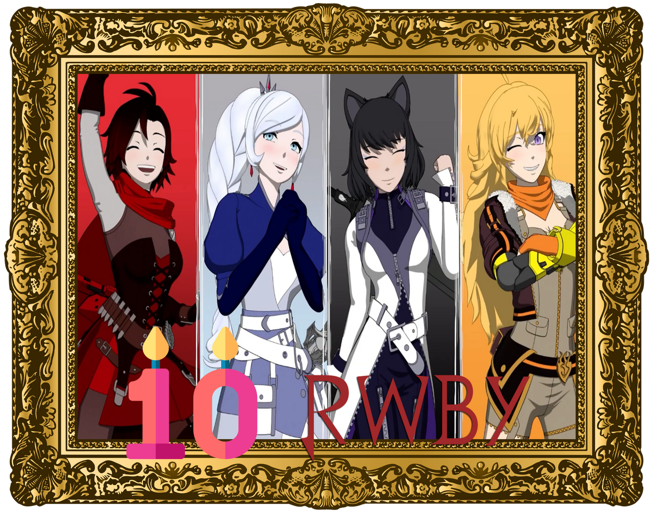 Happy 10th Anniversary Rwby By Supercharlie623 On Deviantart